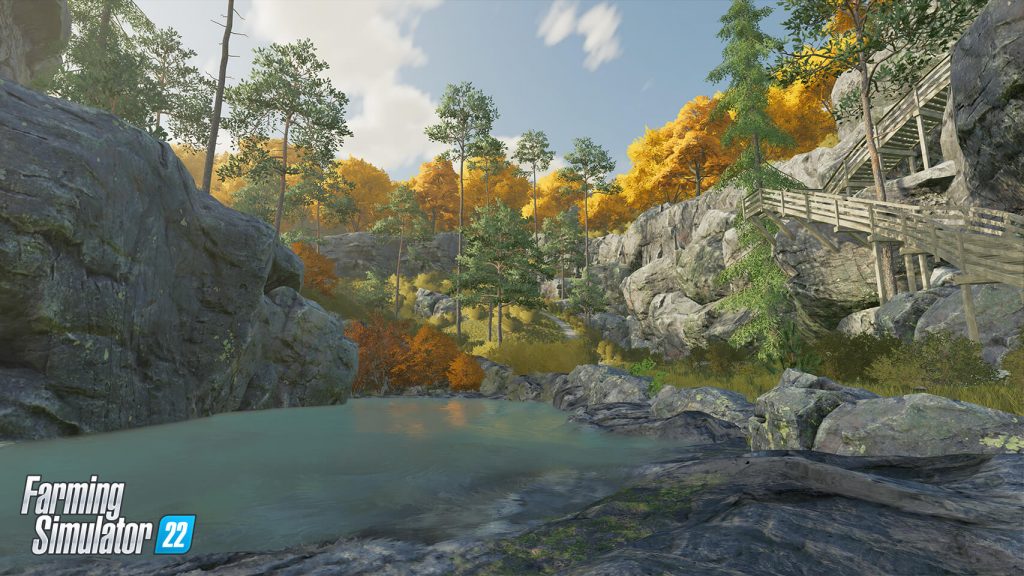 Seasonal cycles change the visuals and the gameplay of FS22