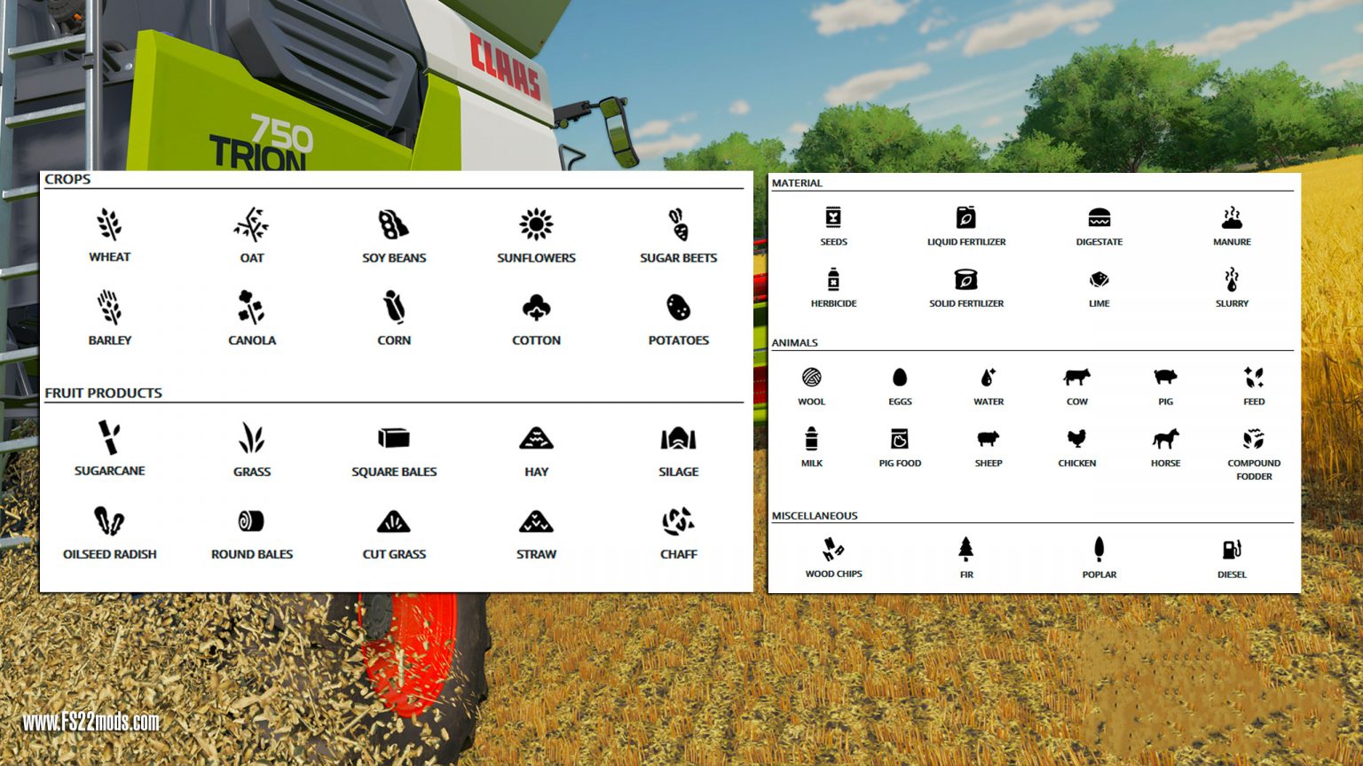 Wheat, Barley and Oat in Farming Simulator 22 | FS22