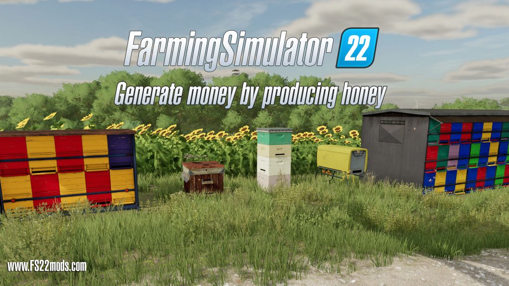 Generate money by producing honey in Farming Simulator 22