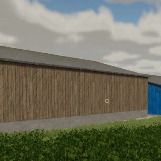 Wooden Shed (Red, blue, white and brown) v1.0 - FS25 / FS22 Mod