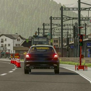 Construction site traffic light v1.0 - FS25 / FS22 Mod