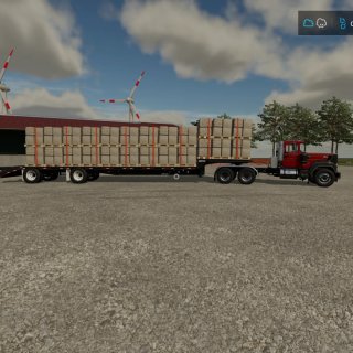 Demco Steel Drop Deck AutoLoad for Pallets v1.0 - FS25 / FS22 Mod