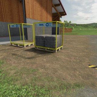 Fillable and reusable pallet for wool eggs and honey V1.0 - FS25 / FS22 Mod