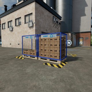 Fillable and reusable pallet for wool eggs and honey V1.0 - FS25 / FS22 Mod