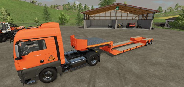 Axle Low Loader Mods | FS22 Mods | Farming Simulator 22 Mods