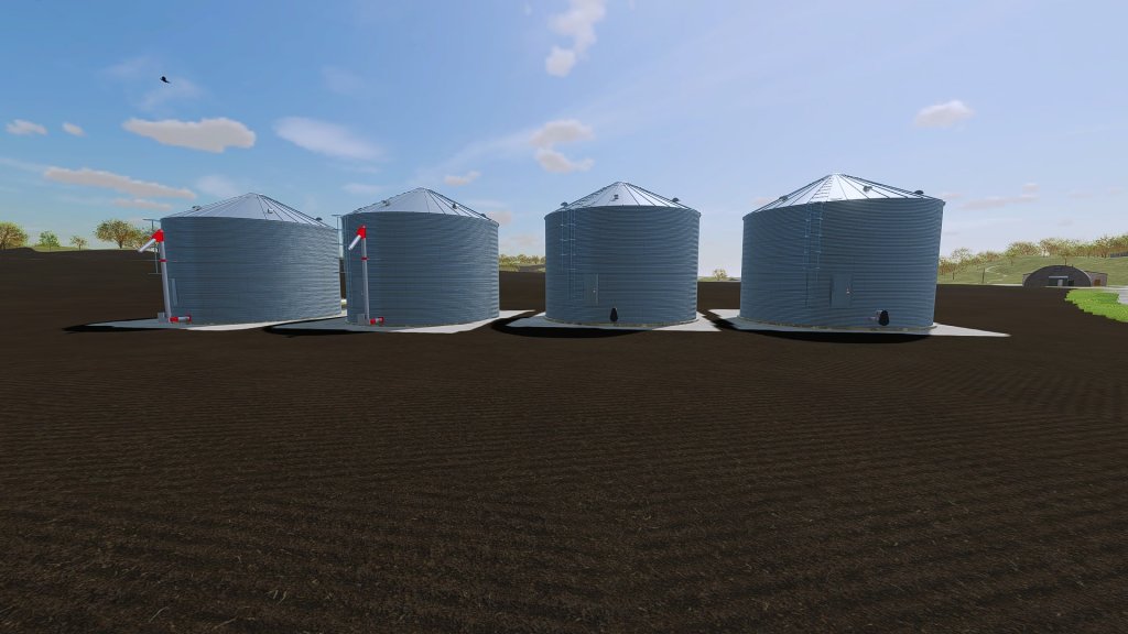 Grain Bins V1.0.0.0 - FS25 / FS22 Mod