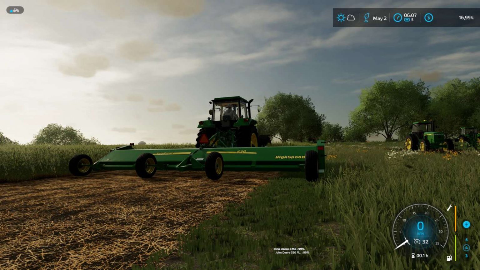 John Deere 520 Flail Mower v1.0.0.0 - FS25 / FS22 Mod