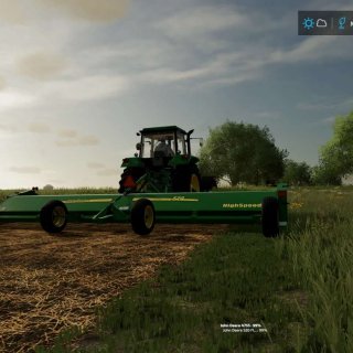John Deere 520 Flail Mower v1.0.0.0 - FS25 / FS22 Mod