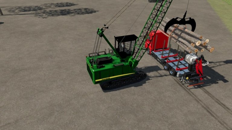 John Deere Grapple Yarder V1.0 - FS25 / FS22 Mod