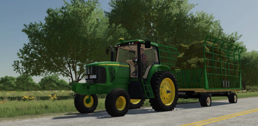 Notch Thrower Rack Wagon v1.0.0.0 - FS25 / FS22 Mod