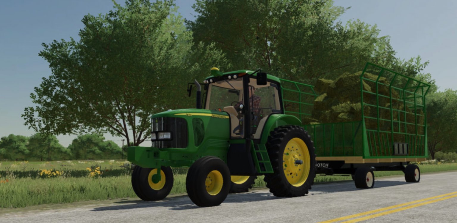 Notch Thrower Rack Wagon v1.0.0.0 - FS25 / FS22 Mod