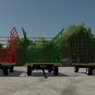 Notch Thrower Rack Wagon v1.0.0.0 - FS25 / FS22 Mod