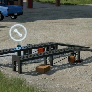 Vehicle Workshop Ramps v1.0 - FS25 / FS22 Mod