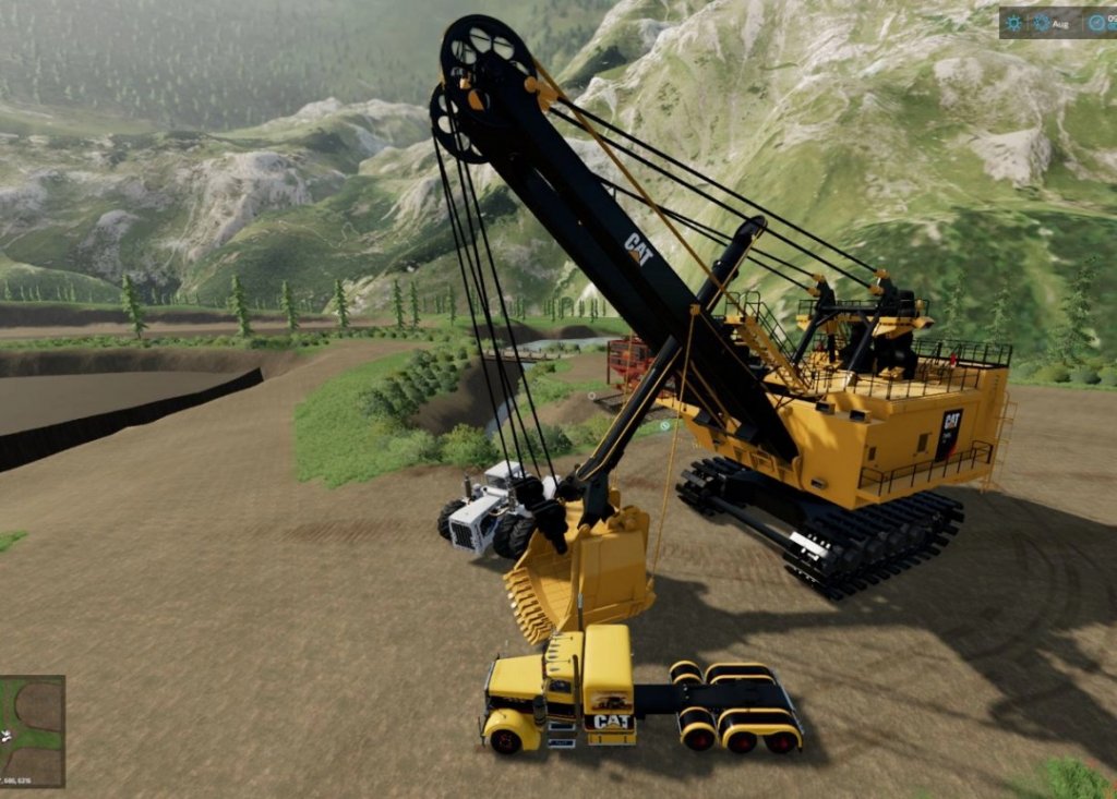 Cat 7495HD Shovel Bucket V2.0.0.0 - FS25 / FS22 Mod