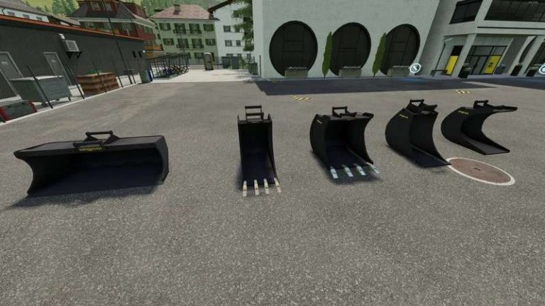 Engcon Excavator Tools Pack v1.0 - FS25 / FS22 Mod