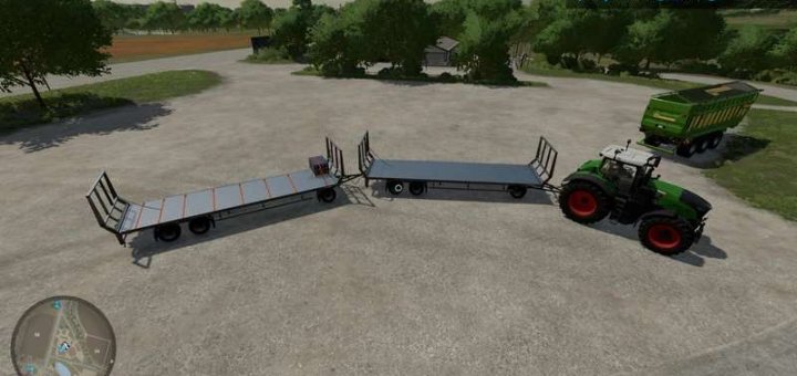 Lizard Gooseneck Bale Trailer (autoload) v1.0 - FS22 Mod