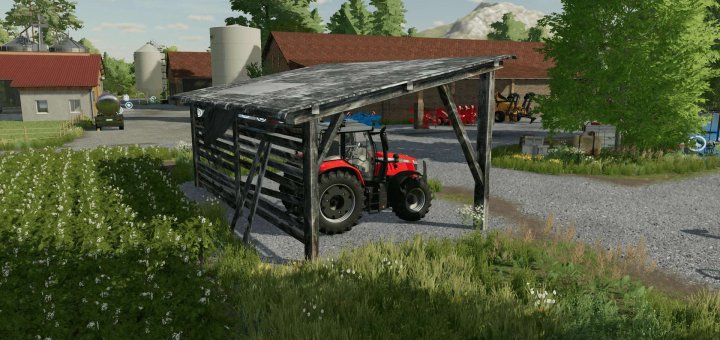 Red Metal Shed v1.0 - FS22 Mod