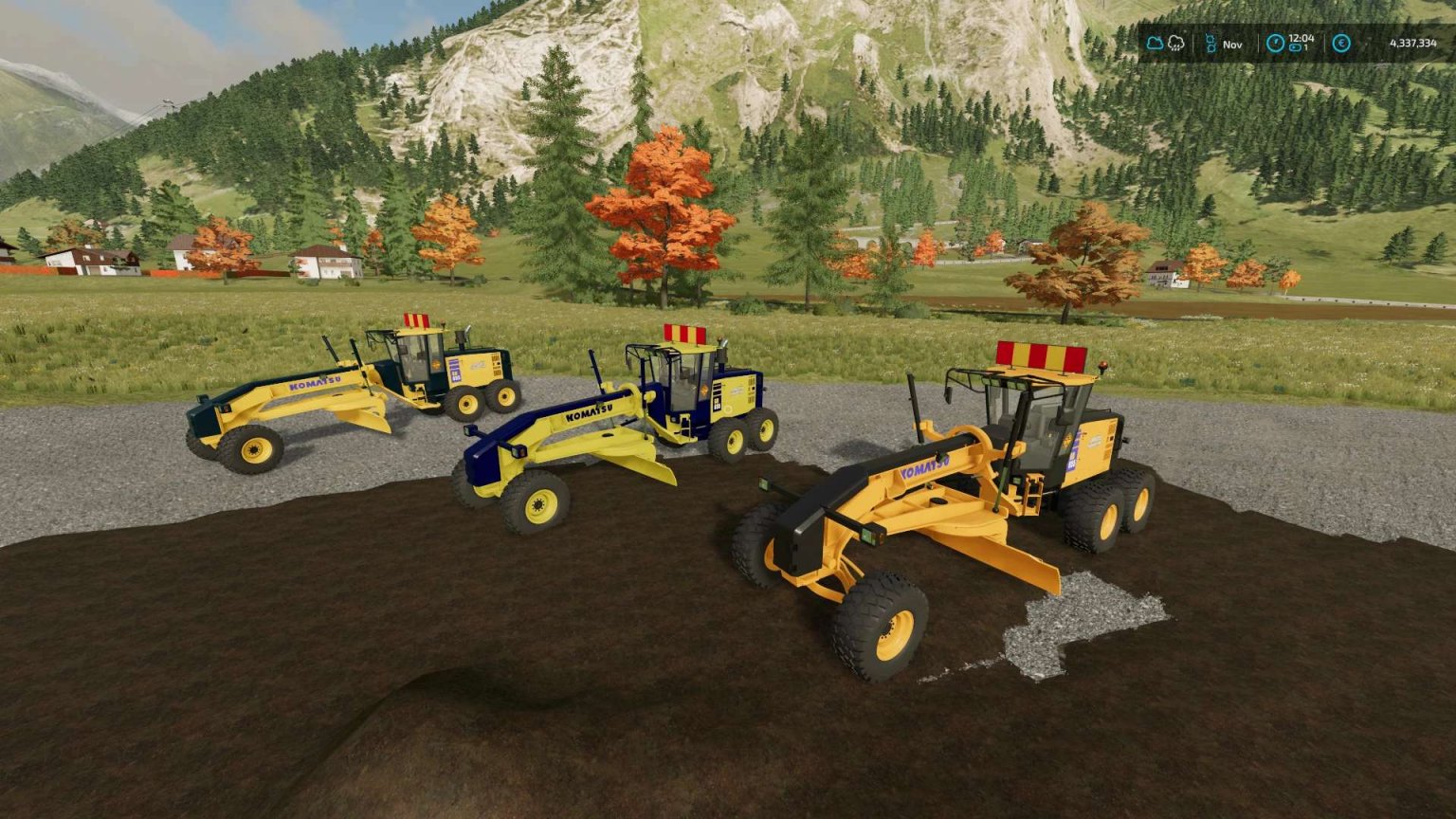 Komatsu GD-655 Motor Grader v1.0.0.0 - FS25 / FS22 Mod