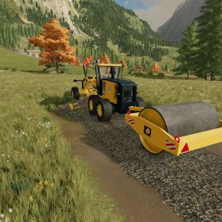 Komatsu GD-655 Motor Grader v1.0.0.0 - FS25 / FS22 Mod