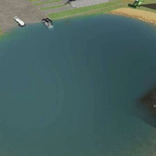 Placeable water 100x100m with free watertrigger v1.0.0.0 - FS25 / FS22 Mod