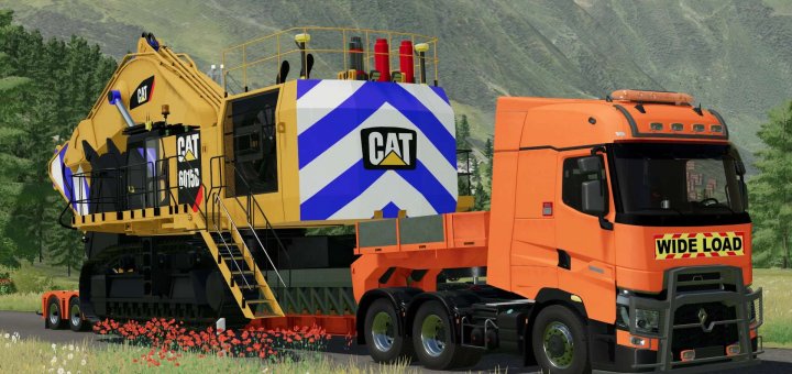 Axle Low Loader Mods | FS22 Mods | Farming Simulator 22 Mods