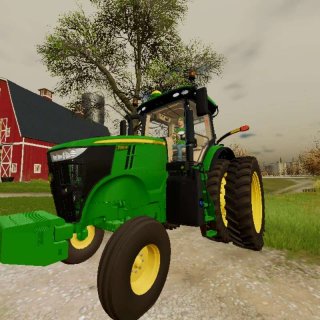 John Deere 7R US 2WD v2.0 - FS25 / FS22 Mod