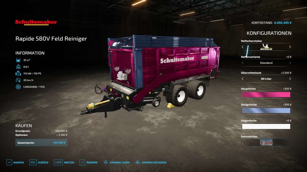 Loading Wagon 50m v1.0.0.0 - FS25 / FS22 Mod