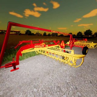 New Holland Side-Delivery Hay Rake v1.0 - FS25 / FS22 Mod
