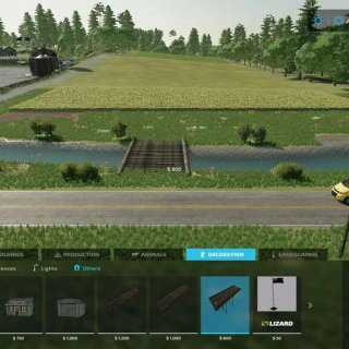 Placeable Log Bridge v1.0.0.0 - FS25 / FS22 Mod