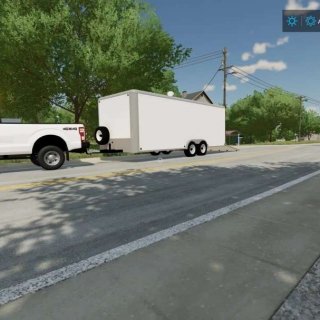 20FT Enclosed Trailer v1.1.0.0 - FS25 / FS22 Mod