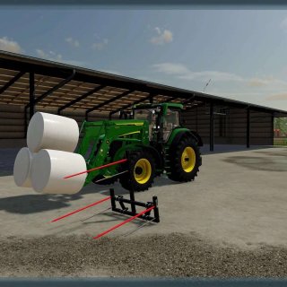 Frontloader Bale Spike v1.0.0.0 - FS25 / FS22 Mod