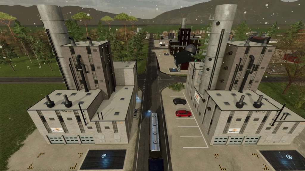 Oil Factory with Bulk Loading Facility V1.0.0.0 - FS25 / FS22 Mod