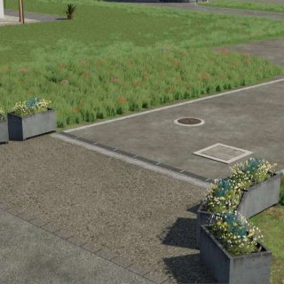 Placeable Borderstones/Flowerpot v1.0 - FS25 / FS22 Mod