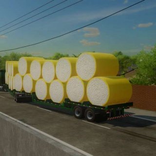 Trailer Bi-train Cotton Bales Autoload v1.0.0.0 - FS25 / FS22 Mod