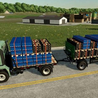 Trucks And Trailer With Pallet Autoload v1.0.0.0 - FS25 / FS22 Mod