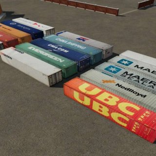 Cargo Container Package (Prefab) v1.0 - FS25 / FS22 Mod