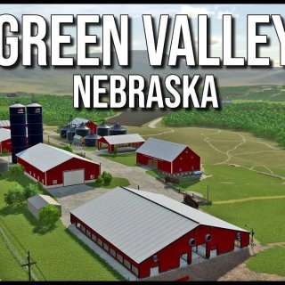 Green Valley Nebraska 4X Map v2.0.0.0 - FS25 / FS22 Mod