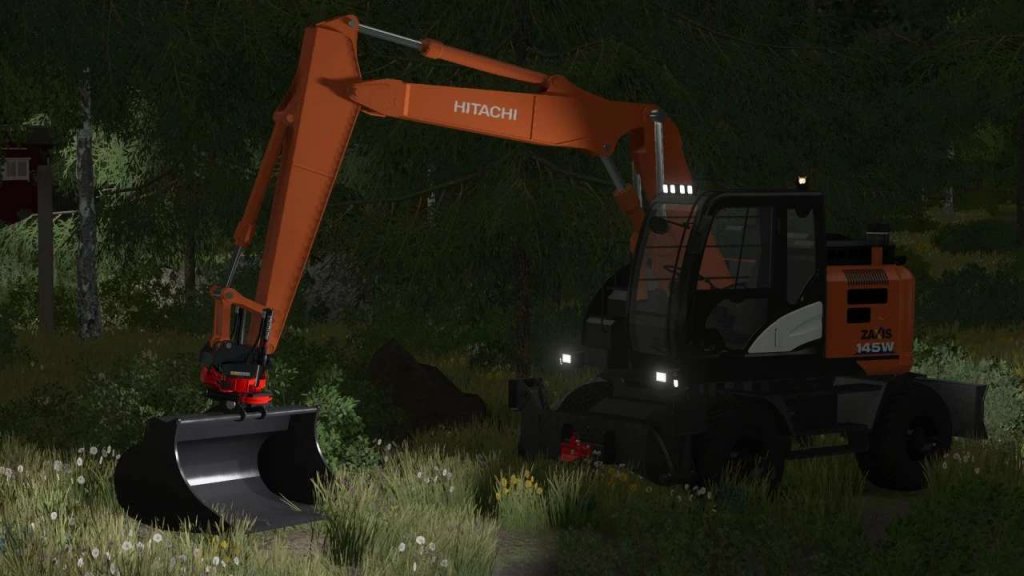 Hitachi Zaxis 145W Rototilt v1.0.0.0 - FS25 / FS22 Mod