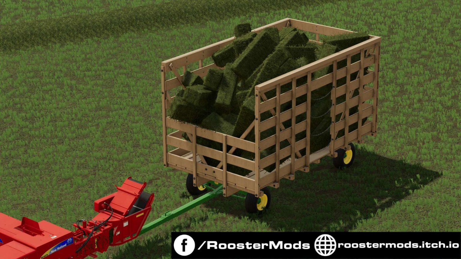 John Deere Wooden Thrower Rack V1.0 - FS25 / FS22 Mod