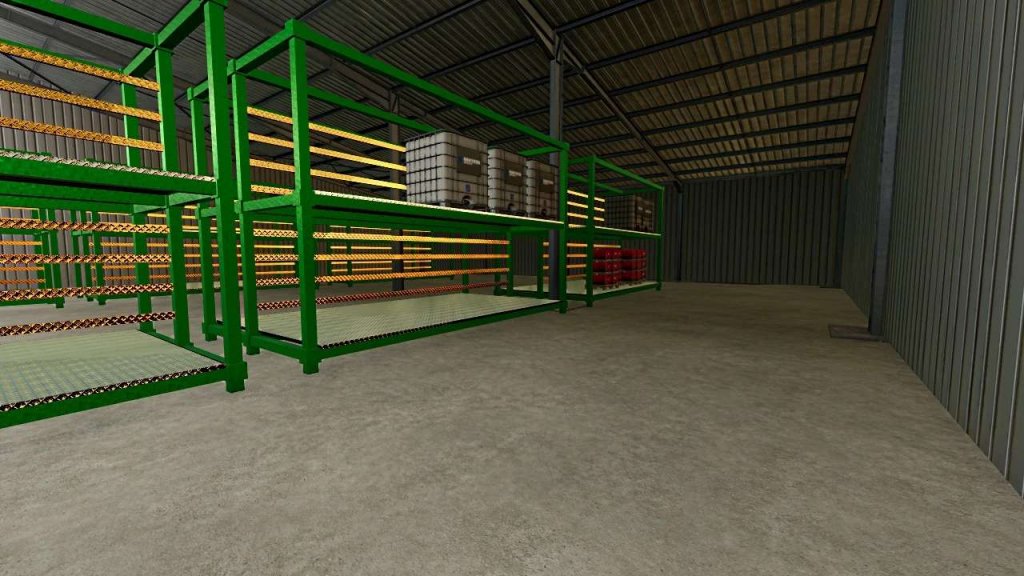 Large shed lights and shelves v1.0.0.0 - FS25 / FS22 Mod
