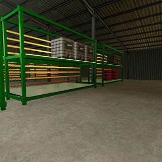 Large shed lights and shelves v1.0.0.0 - FS25 / FS22 Mod