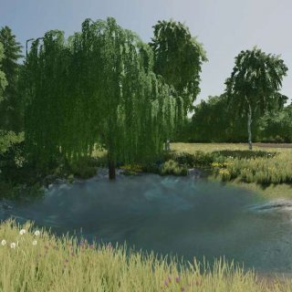 Natural Water Rivers And Ponds Pack v1.0.0.0 - FS25 / FS22 Mod
