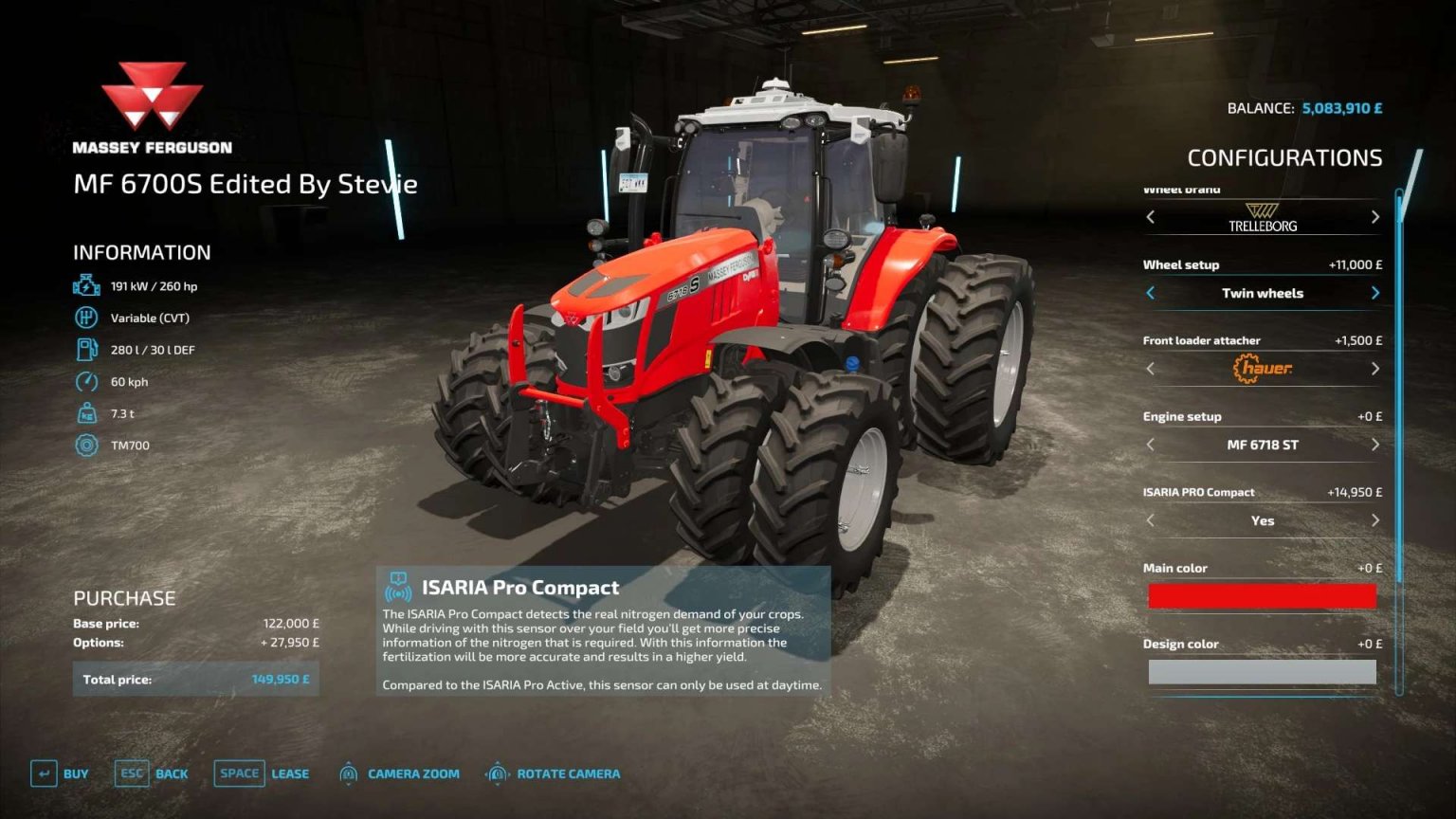 Precision Farming Updated Tractors Pack 2 By Stevie - FS25 / FS22 Mod