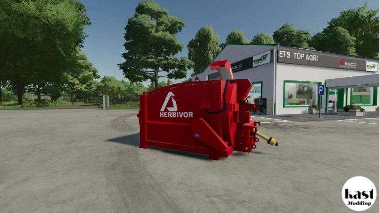 Straw blower Agram Jet paille Herbivor v1.0.0.0 - FS25 / FS22 Mod