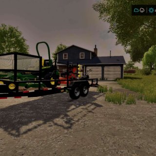 Big Tex 24ft Lawn Care Trailer v1.0.0.0 - FS25 / FS22 Mod