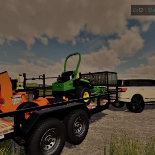 Big Tex 24ft Lawn Care Trailer v1.0.0.0 - FS25 / FS22 Mod