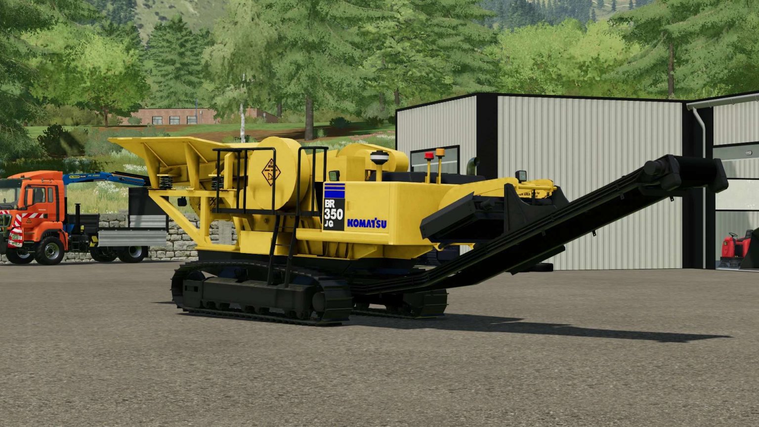 Komatsu BR-350JG Jaw Crusher V1.0.0.0 - FS25 / FS22 Mod