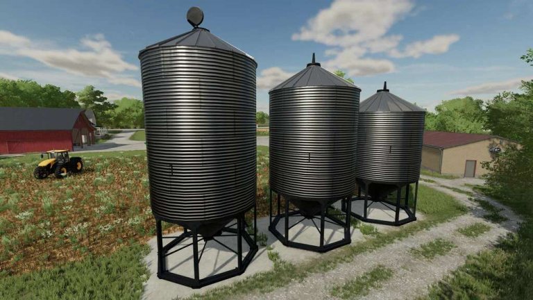 Meridian Grain Bin Pack v1.0.0.0 - FS25 / FS22 Mod