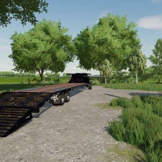 40 FT PJ Trailer With Platform v1.0.0.0 - FS25 / FS22 Mod