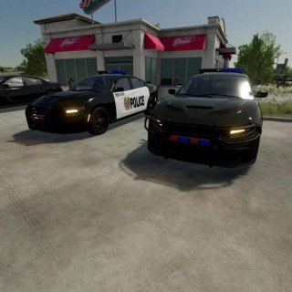 Dodge Charger SRT Hellcat Police Cruiser v1.0 - FS25 / FS22 Mod